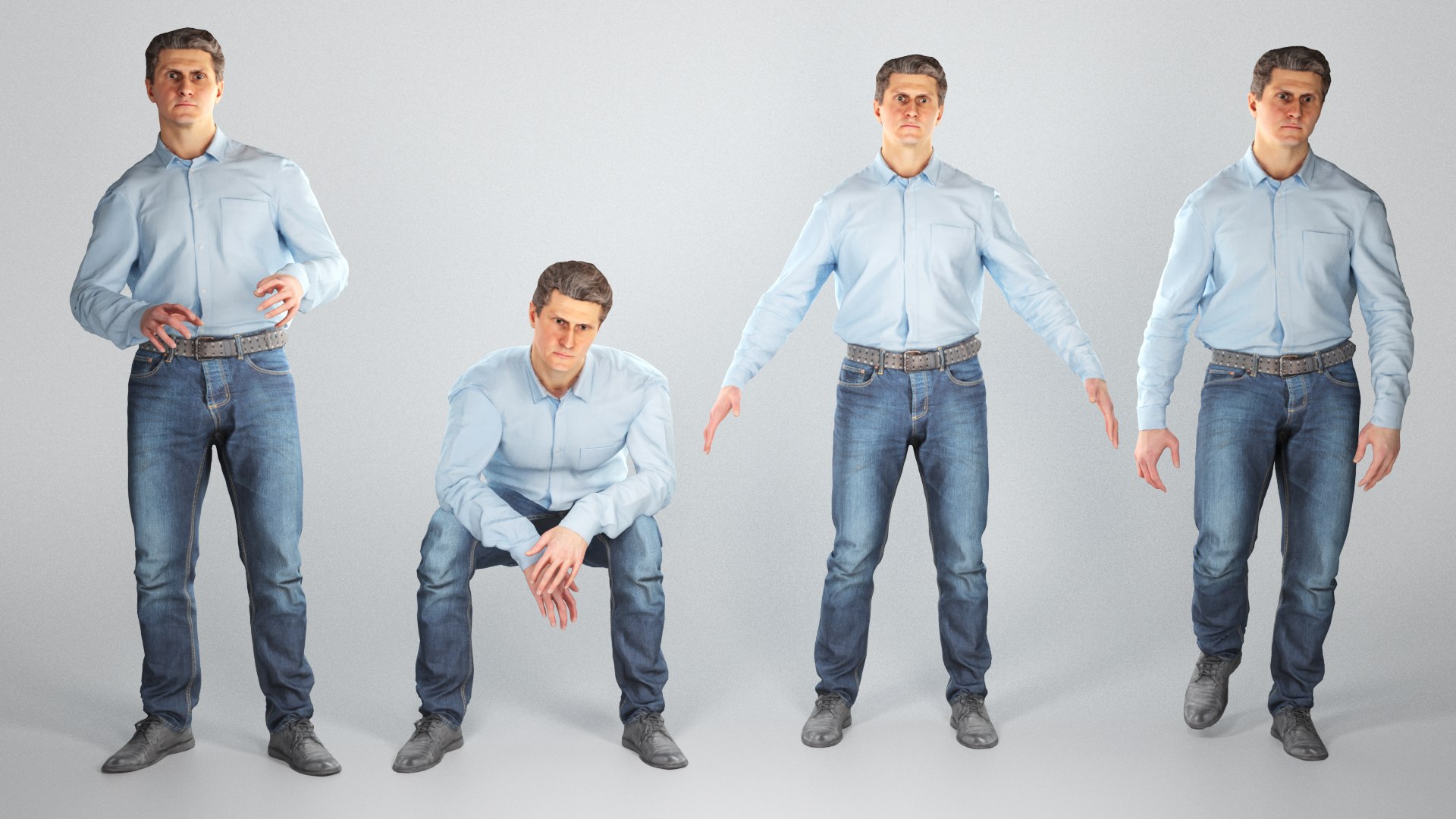 3D Human Man Rigged Character - TurboSquid 1528016