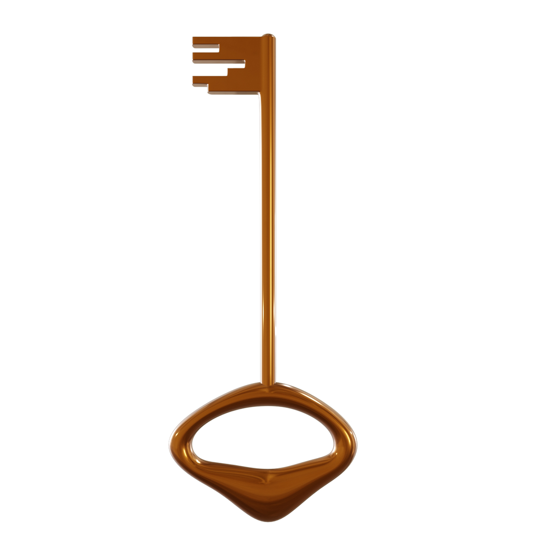 Key Gold 3D Model - TurboSquid 1616715
