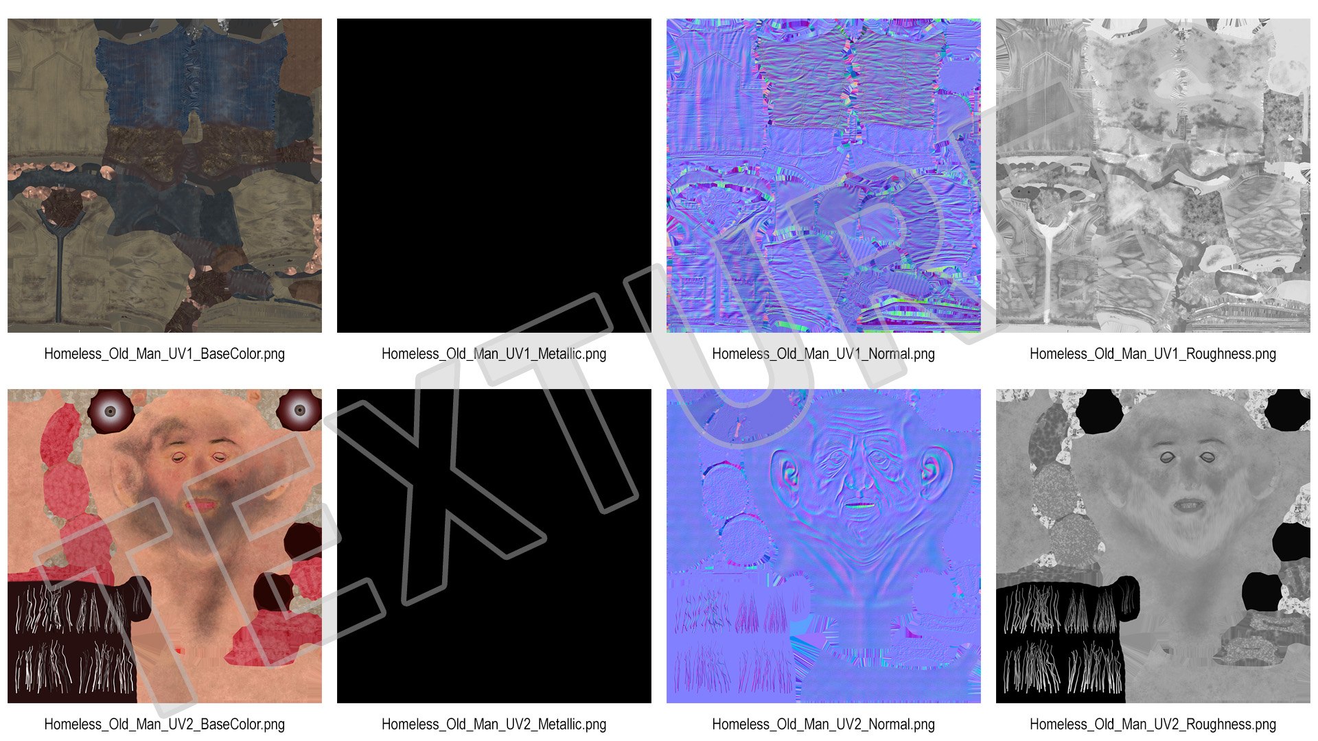 3D Model Homeless Old Man Rigged For Maya - TurboSquid 2302651