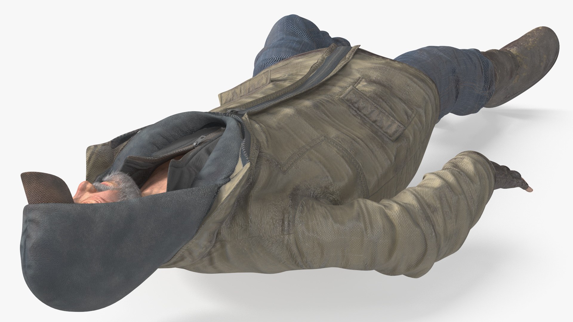 3D Model Homeless Old Man Rigged For Maya - TurboSquid 2302651