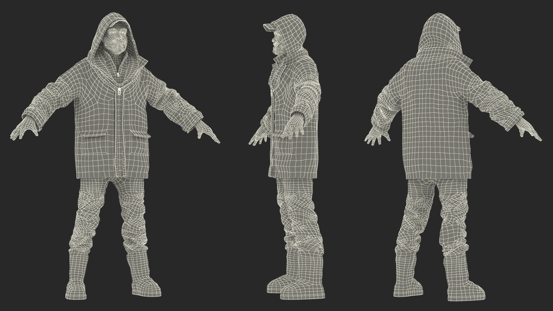 3D Model Homeless Old Man Rigged For Maya - TurboSquid 2302651