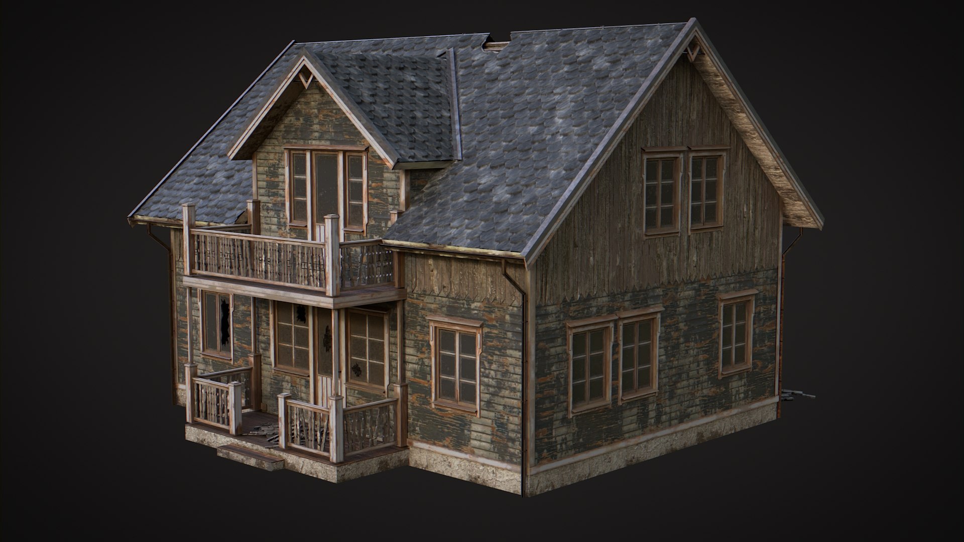 3D Haunted House Model - TurboSquid 2044797