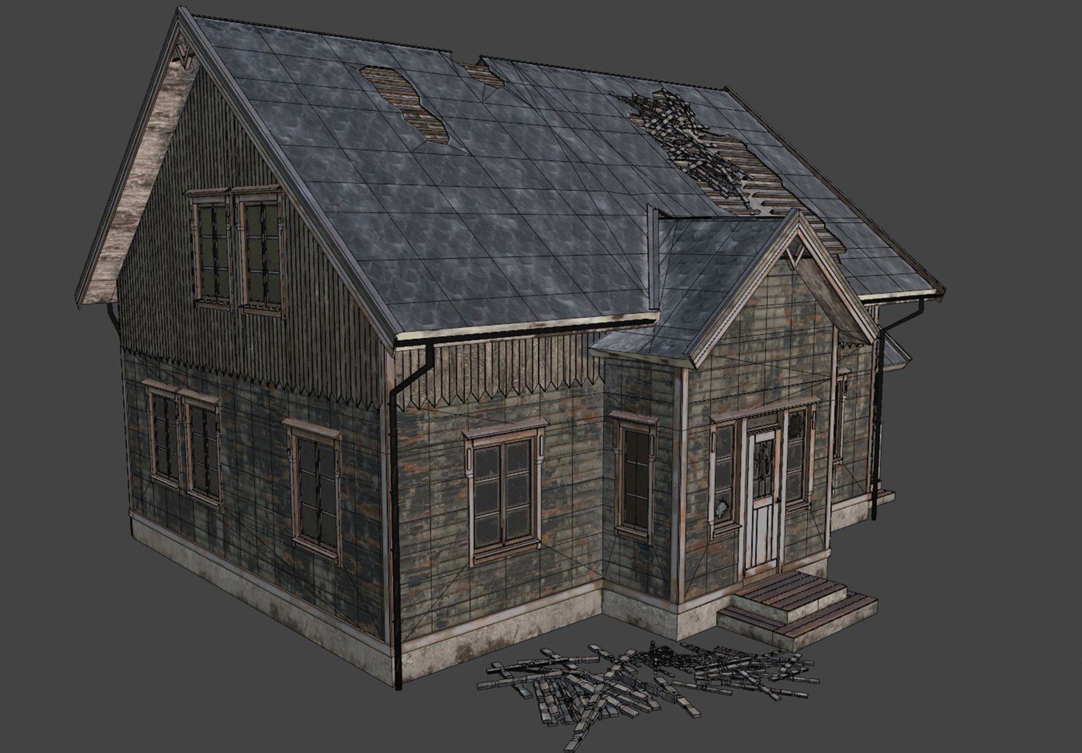 3D Haunted House Model - TurboSquid 2044797