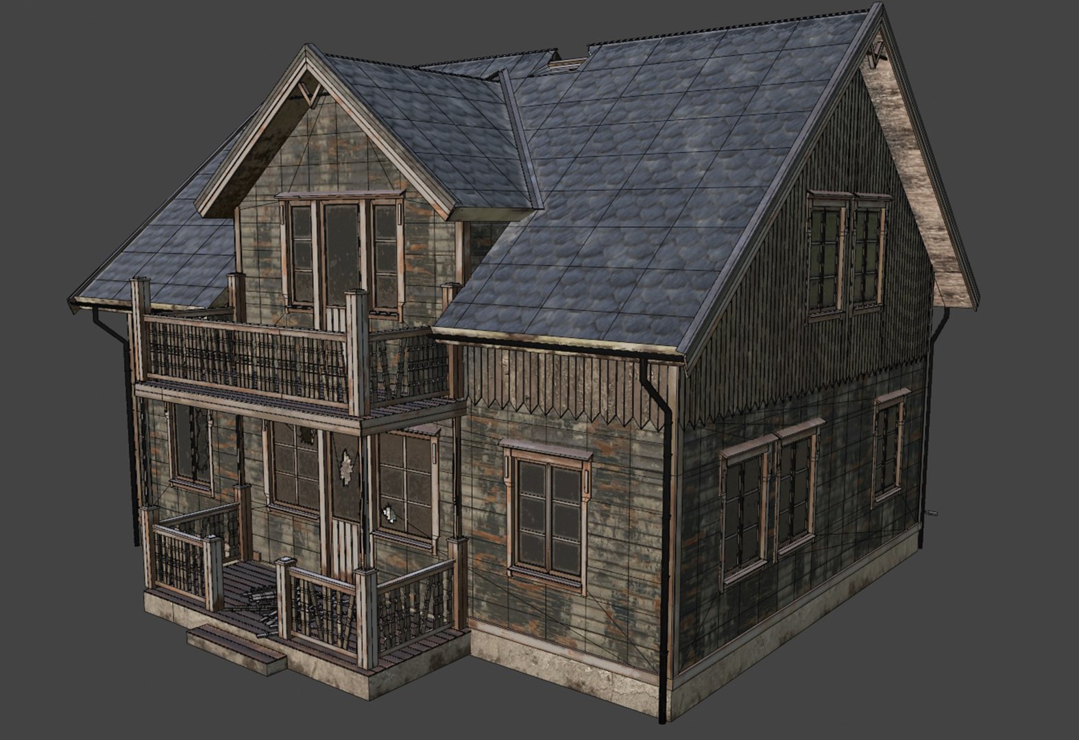 3D Haunted House Model - TurboSquid 2044797