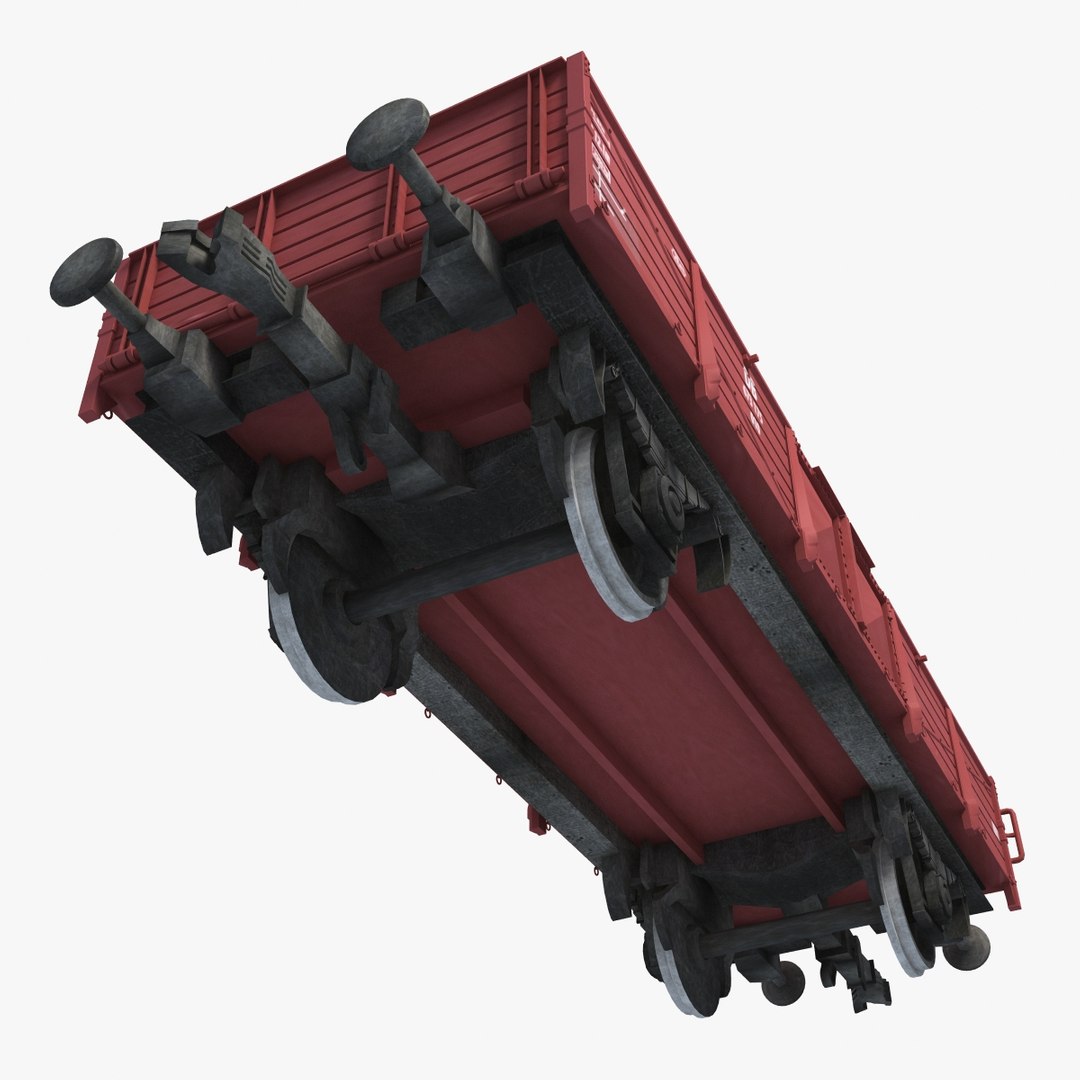 Cargo Train Wagon 3d C4d