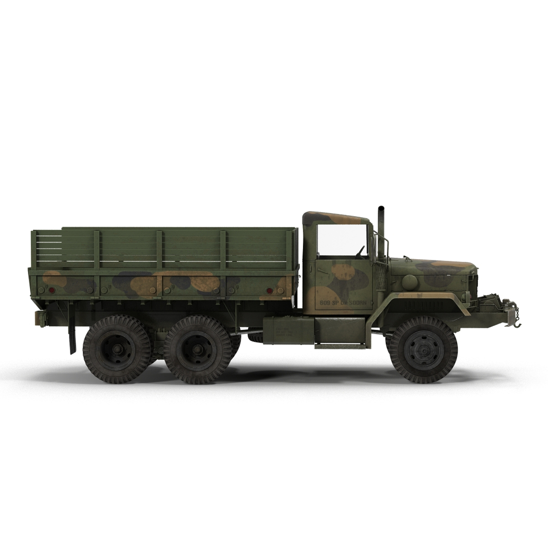 3d military cargo truck m35a2 model