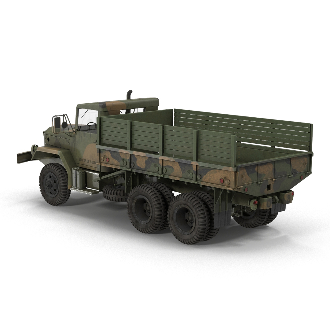 3d military cargo truck m35a2 model