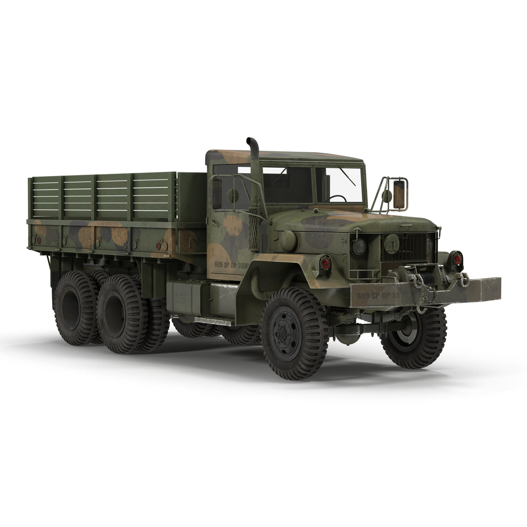 3d military cargo truck m35a2 model