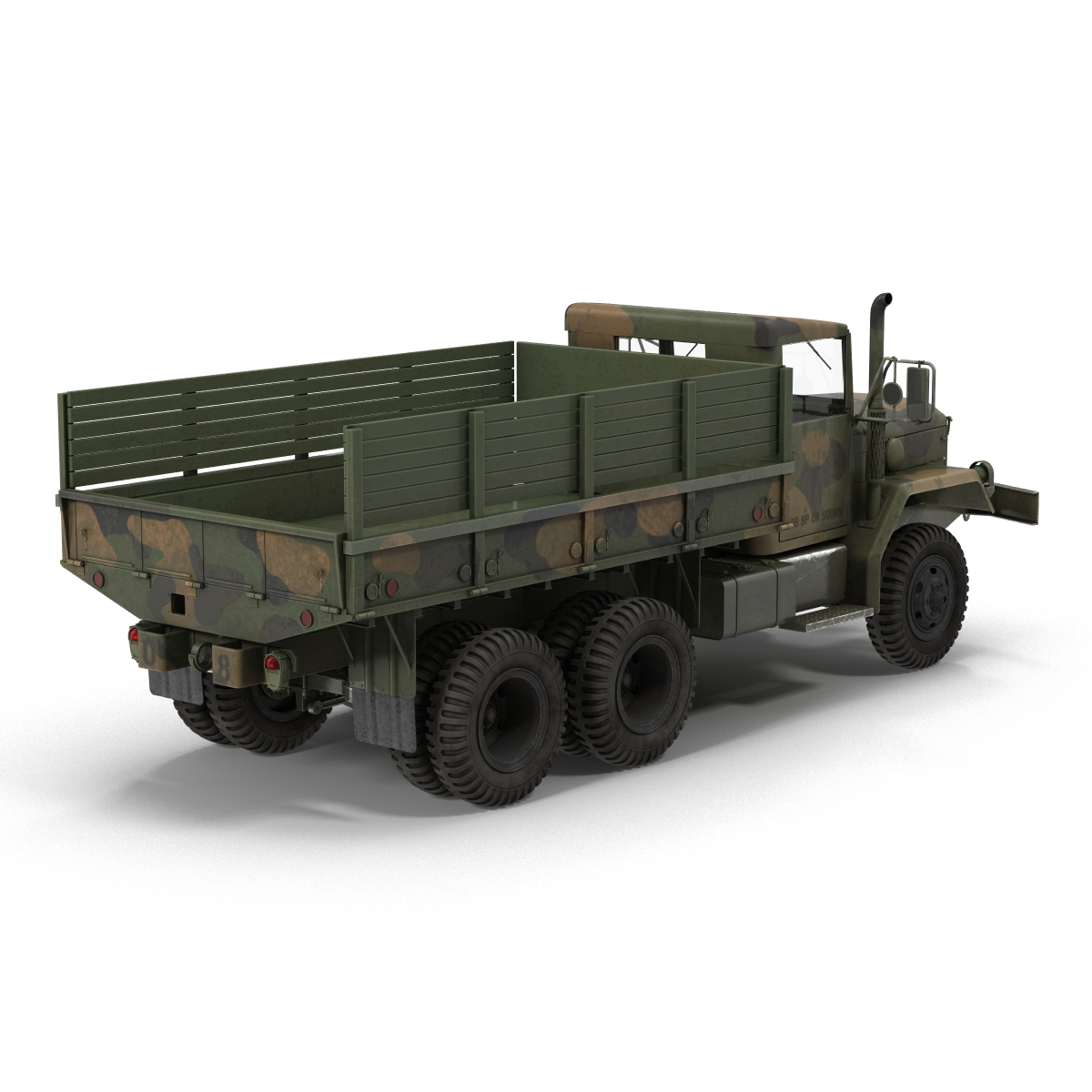 3d military cargo truck m35a2 model