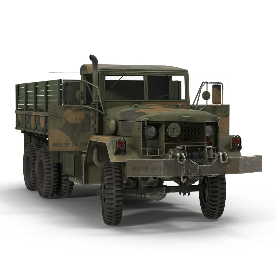 3d military cargo truck m35a2 model