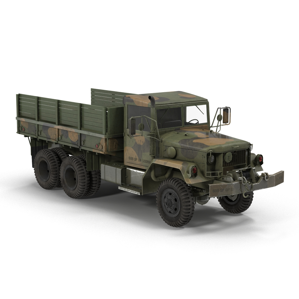 3d military cargo truck m35a2 model