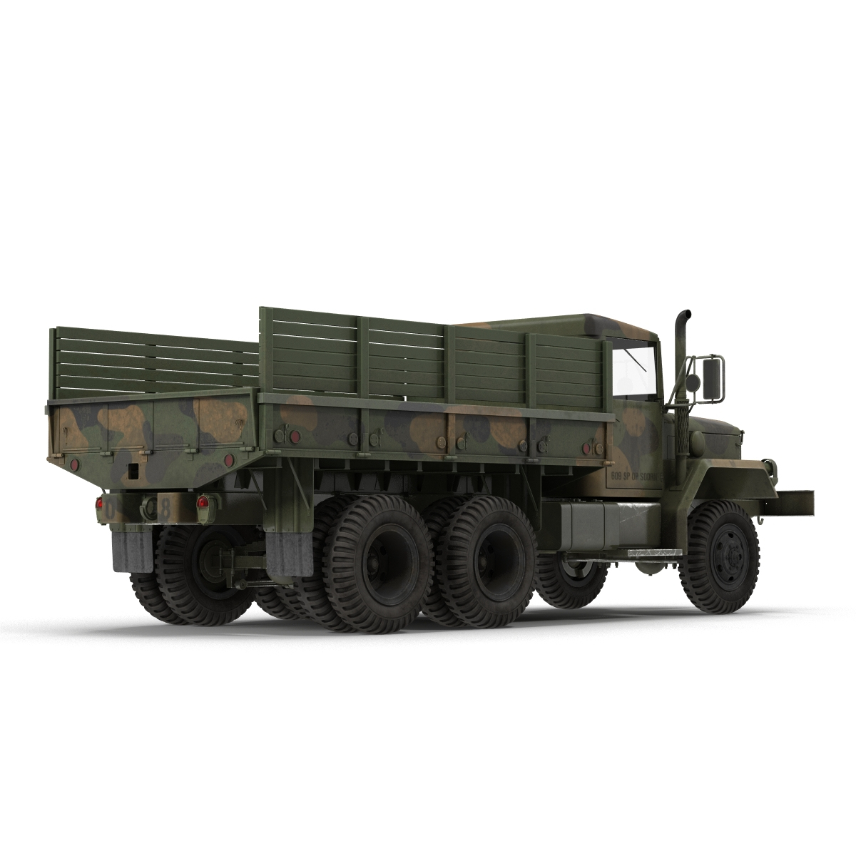 3d military cargo truck m35a2 model