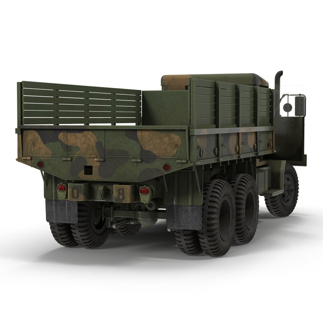 3d military cargo truck m35a2 model