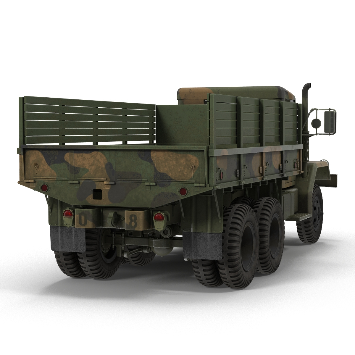 3d military cargo truck m35a2 model