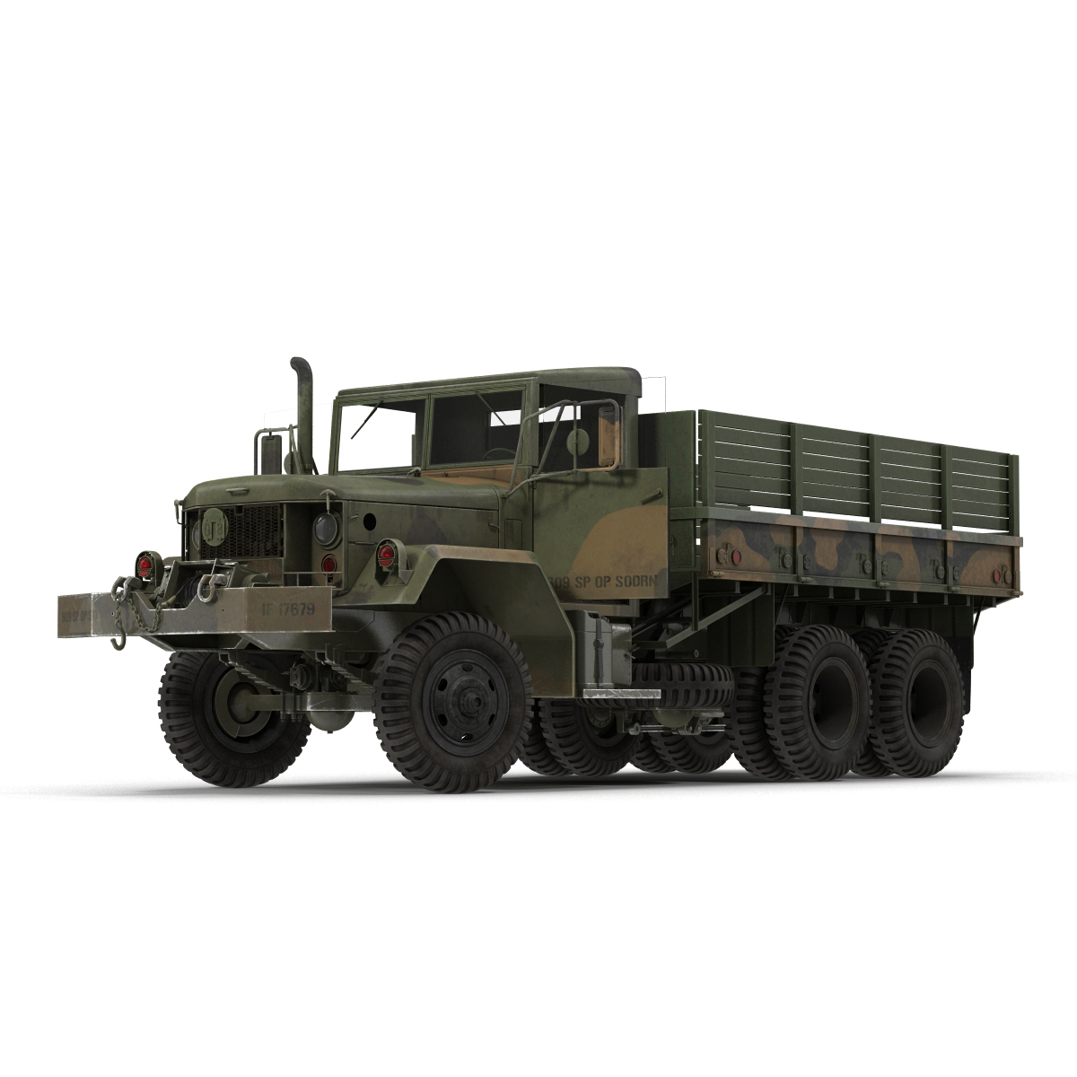 3d military cargo truck m35a2 model