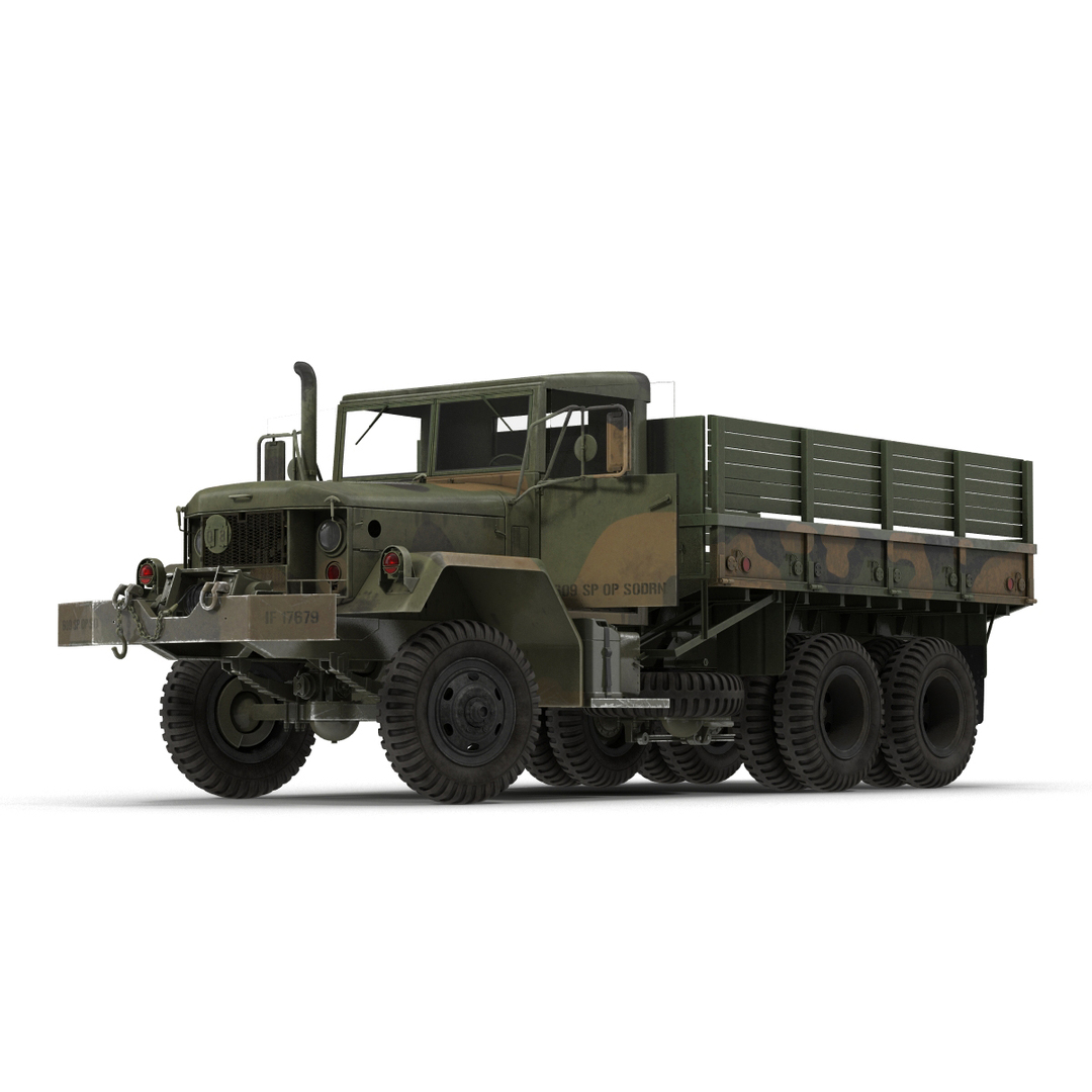 3d military cargo truck m35a2 model