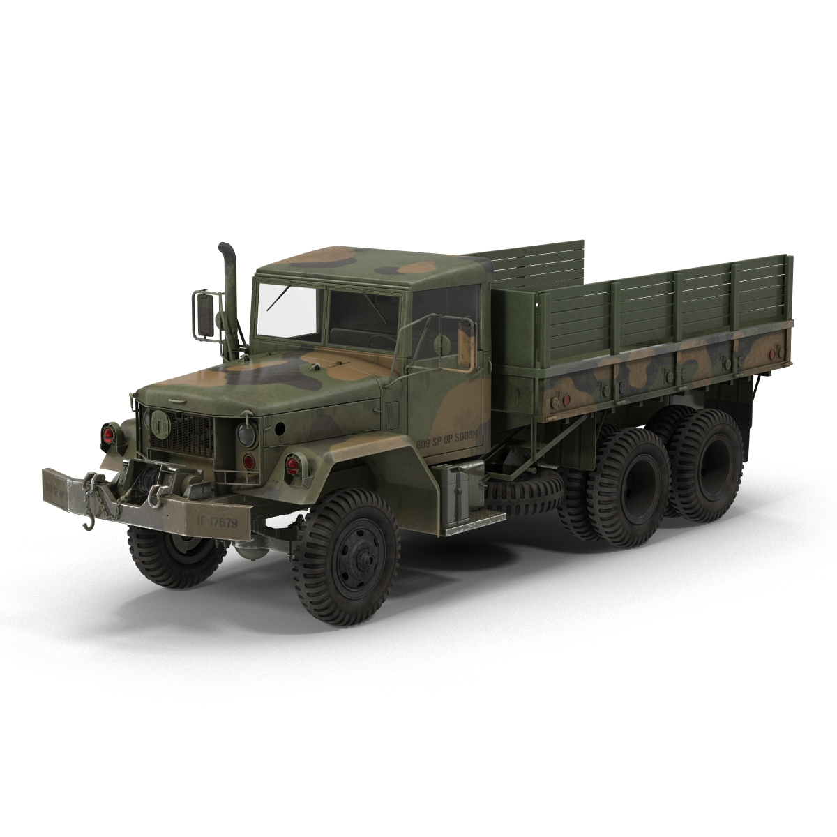 3d military cargo truck m35a2 model