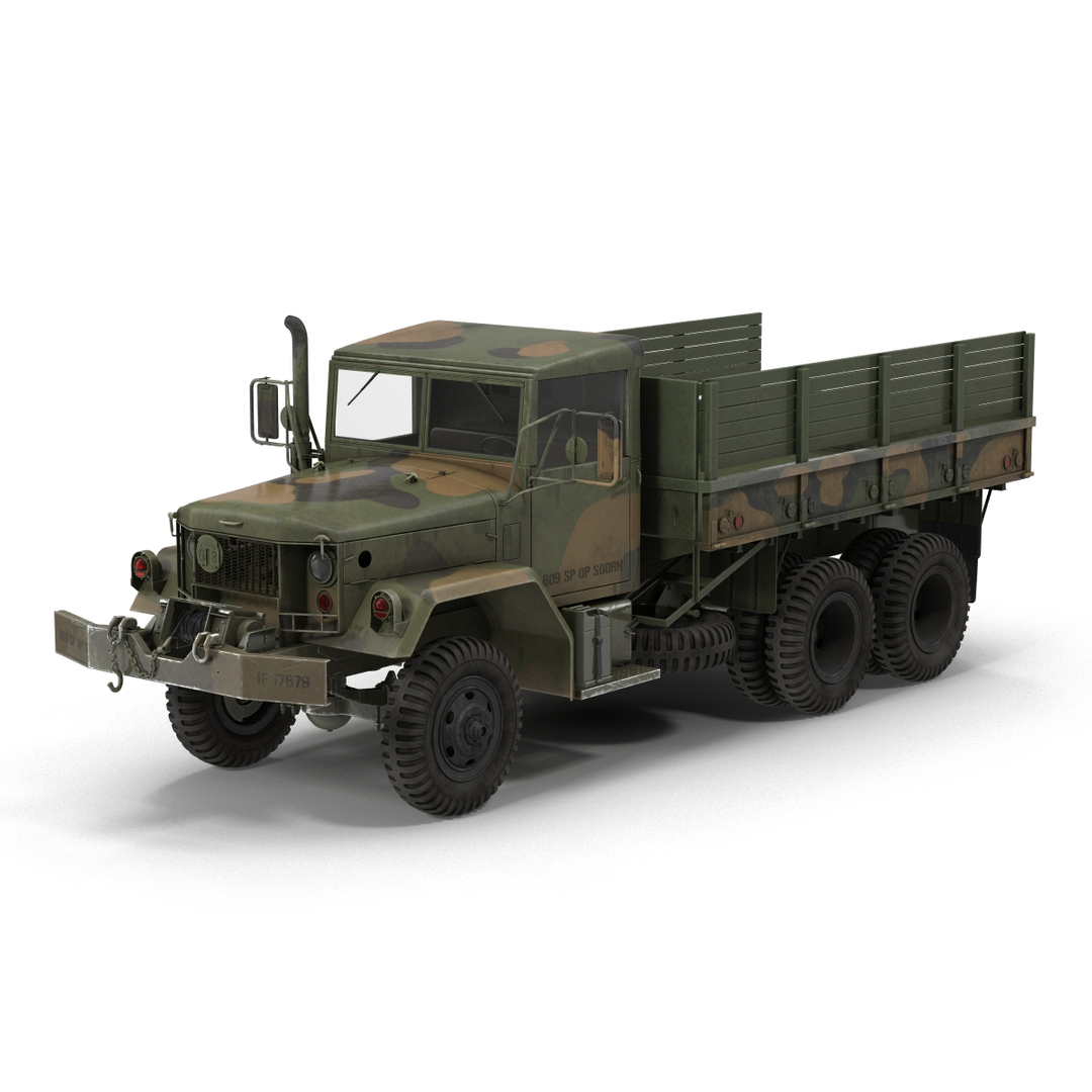 3d military cargo truck m35a2 model