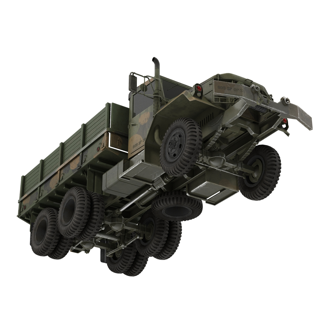 3d military cargo truck m35a2 model