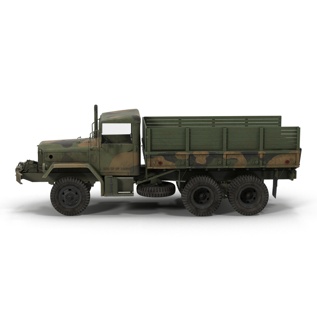 3d military cargo truck m35a2 model