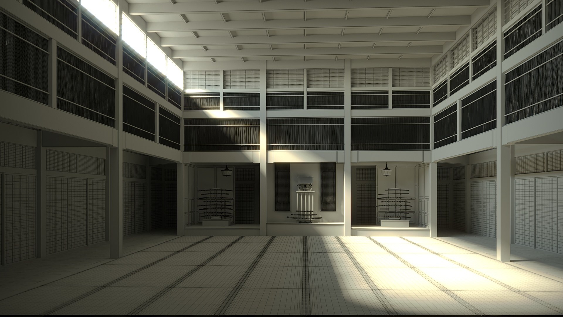 Matrix Dojo 3D Model - TurboSquid 2135592
