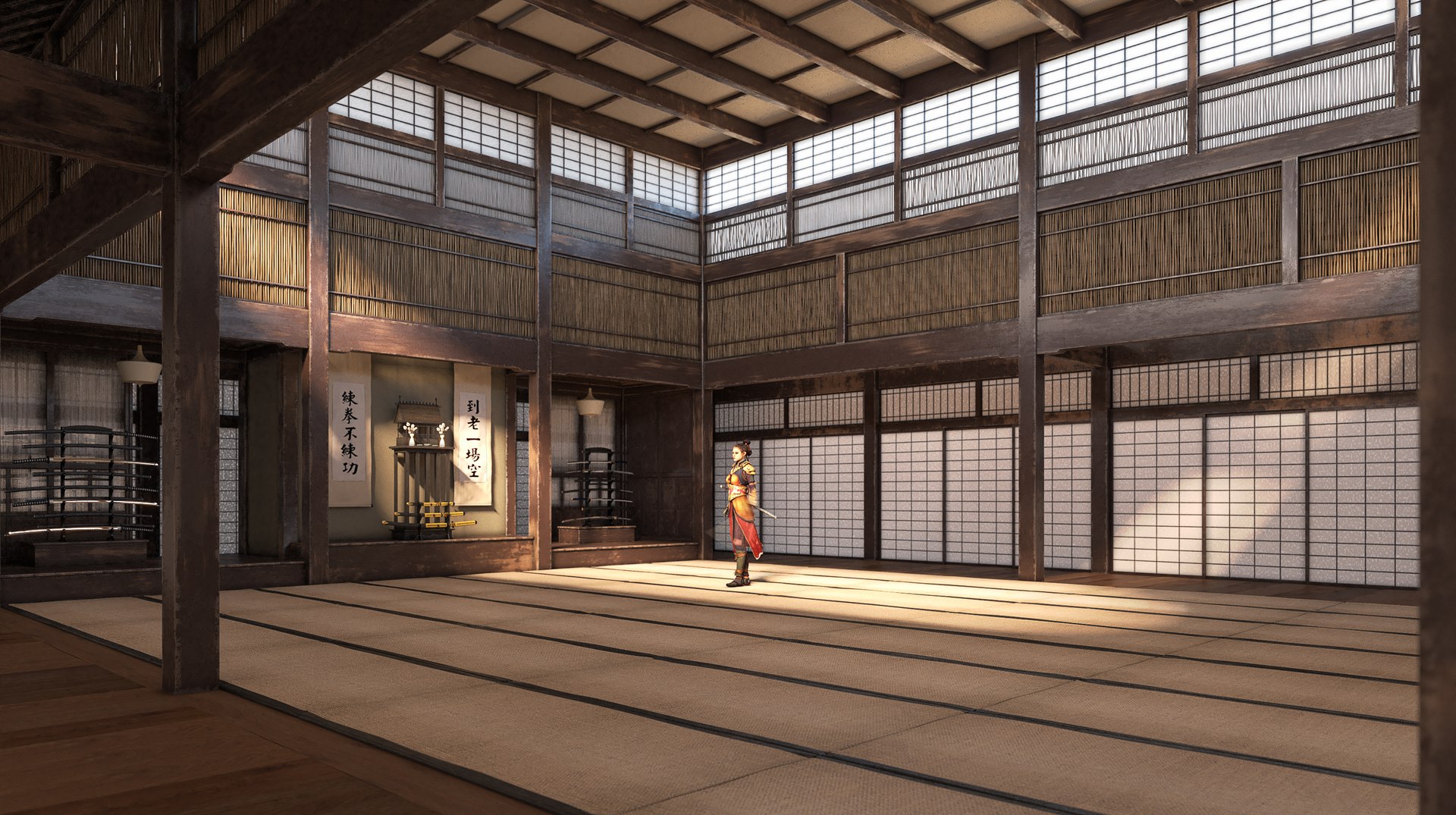 Matrix Dojo 3D Model - TurboSquid 2135592