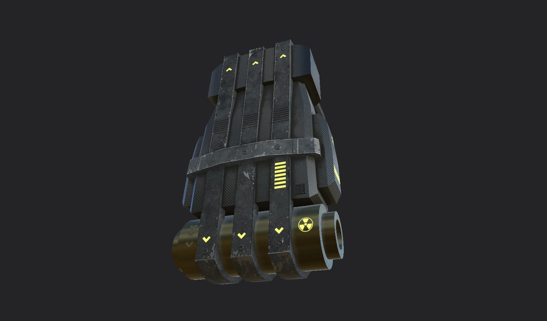 3D Model Sci-fi Carbon Fiber Backpack - TurboSquid 1695569