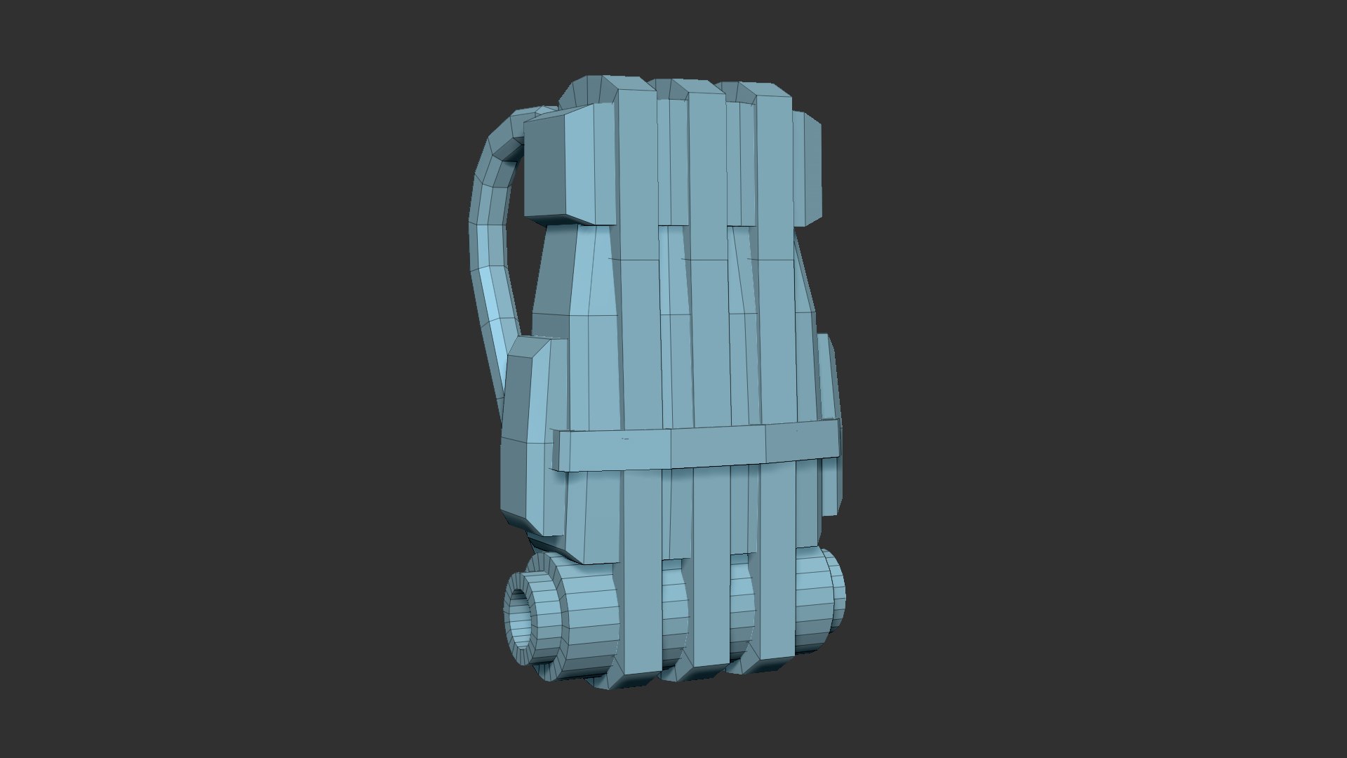 3D Model Sci-fi Carbon Fiber Backpack - TurboSquid 1695569