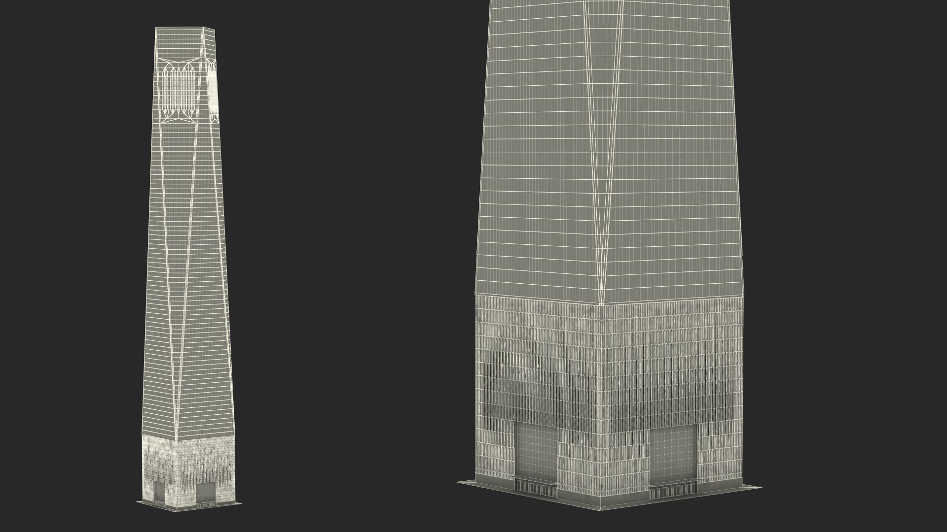 Modern Skyscraper Night Glow 3D Model - TurboSquid 1788434