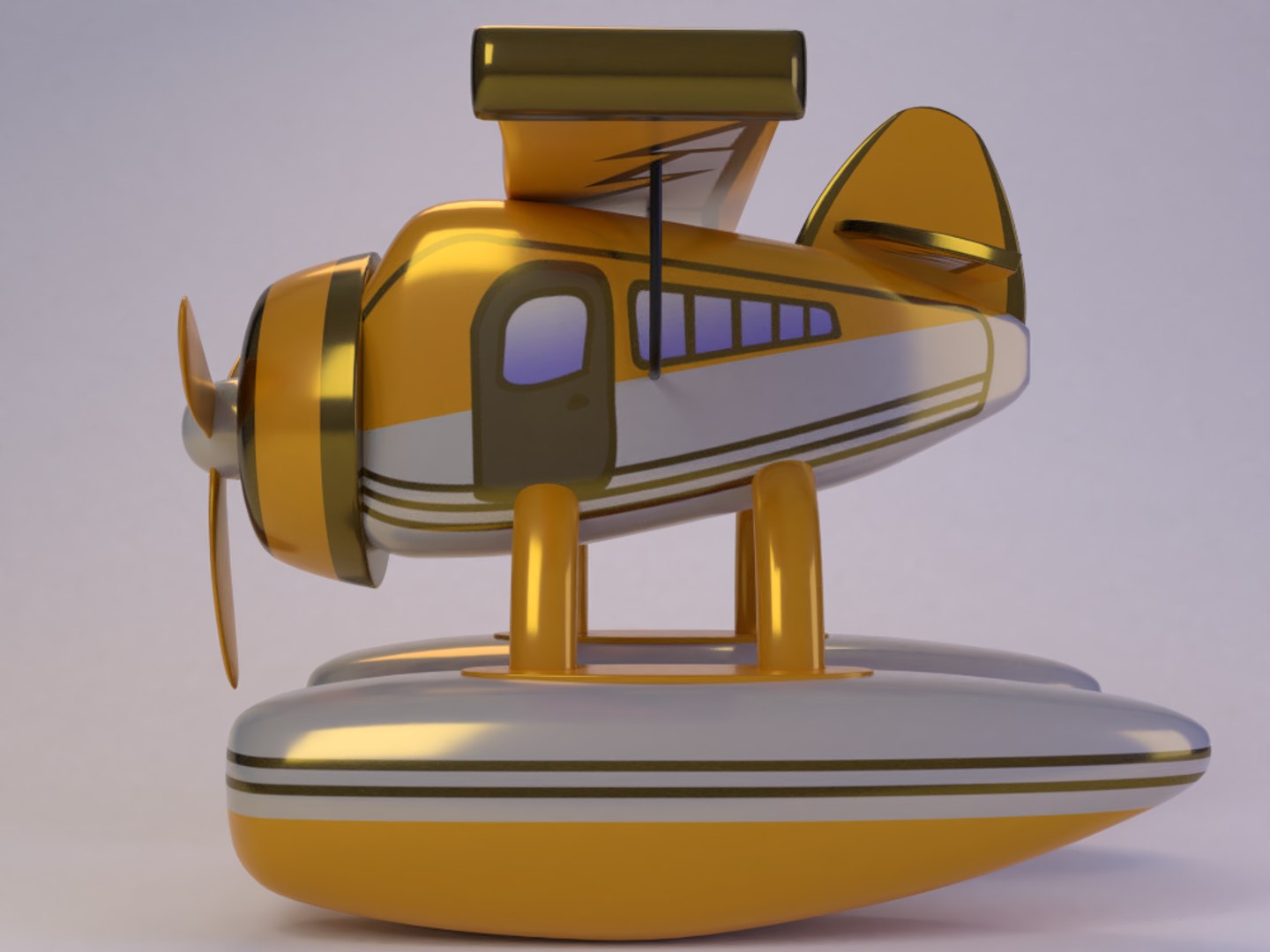 Cute toy plane kids 3D model - TurboSquid 1579703