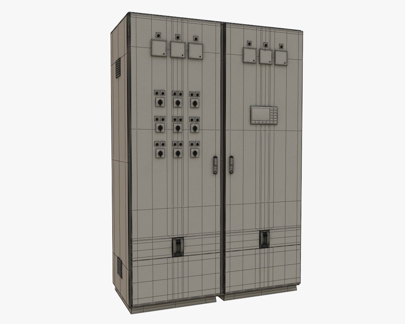 Electric Control Cabinet 3D Model - TurboSquid 1395189