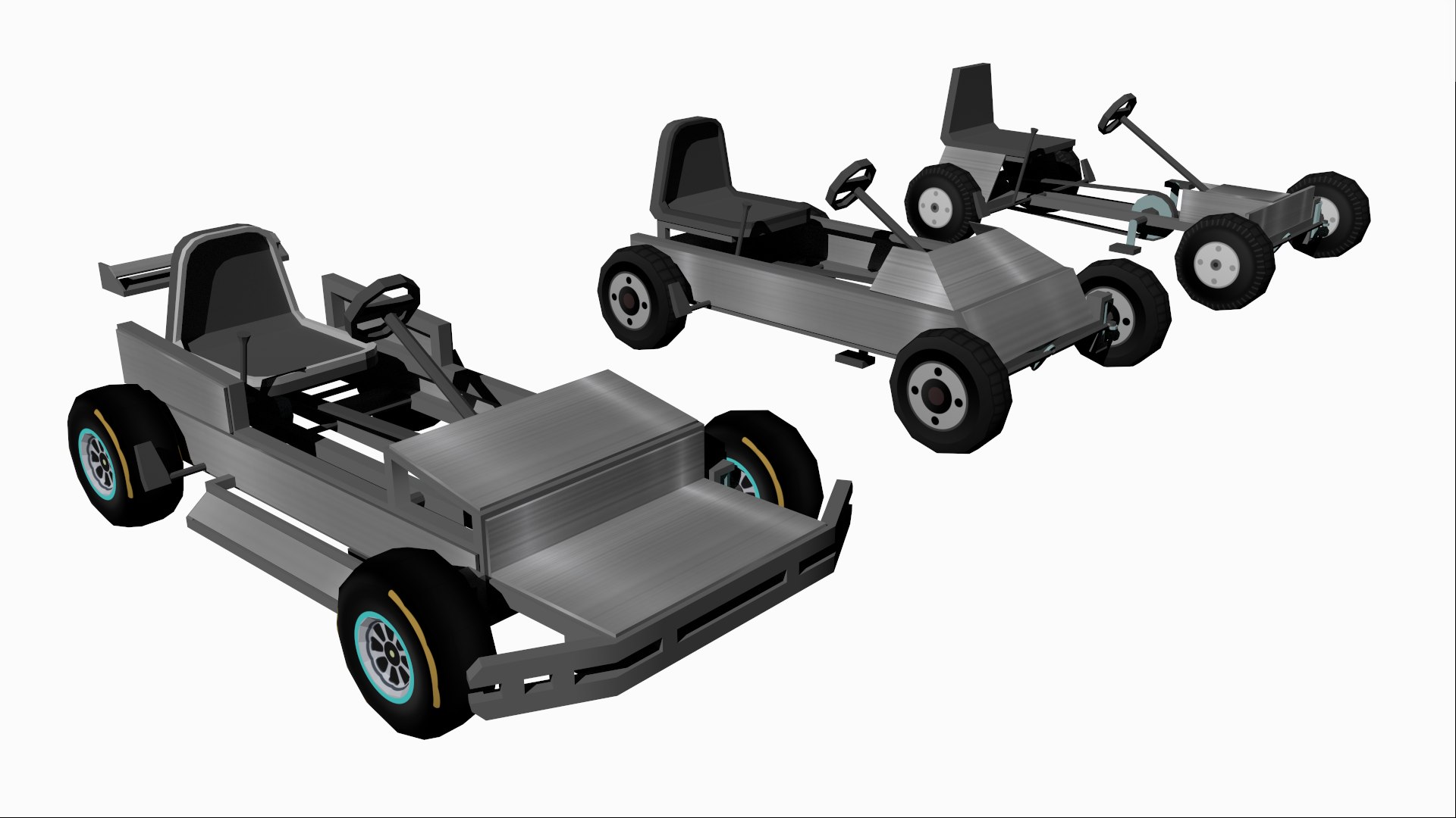 Low-Poly Go-Karts model - TurboSquid 1887218