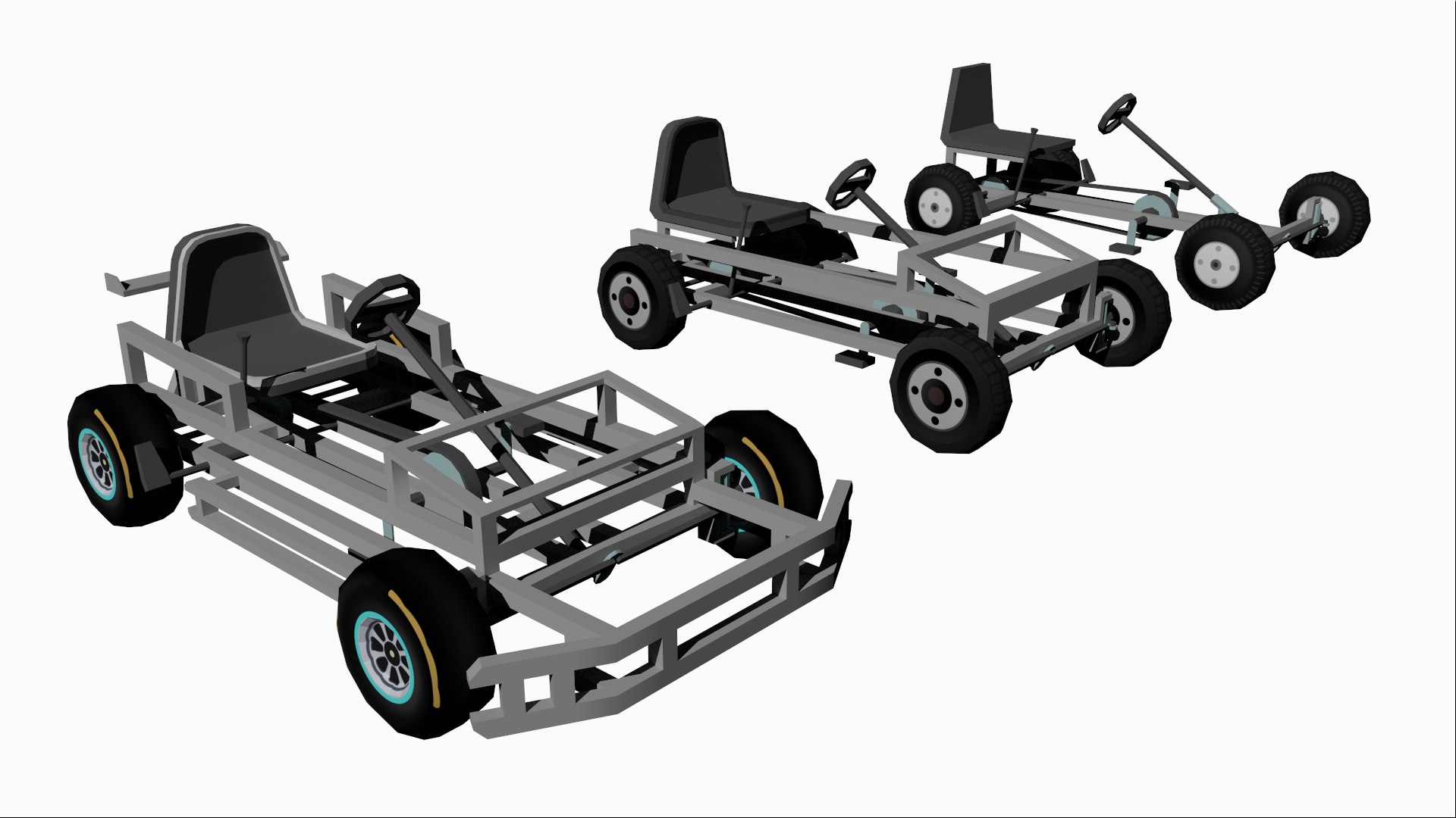 Low-Poly Go-Karts model - TurboSquid 1887218