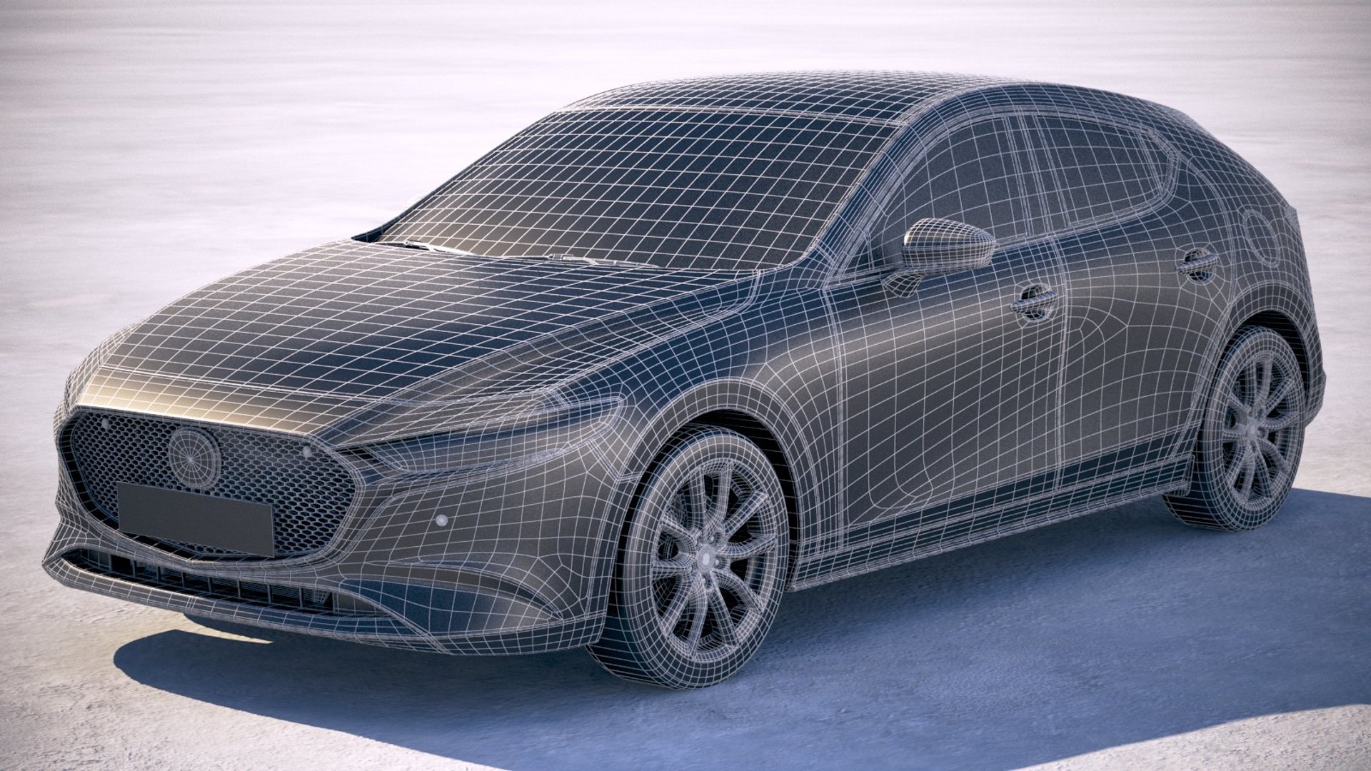 3D mazda 3 2019 model - TurboSquid 1391675