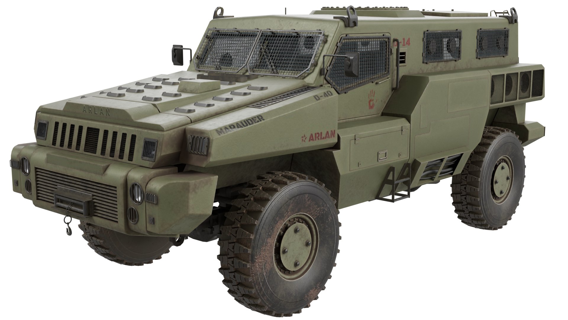 Military Armored Vehicle 3D Model - TurboSquid 2353419