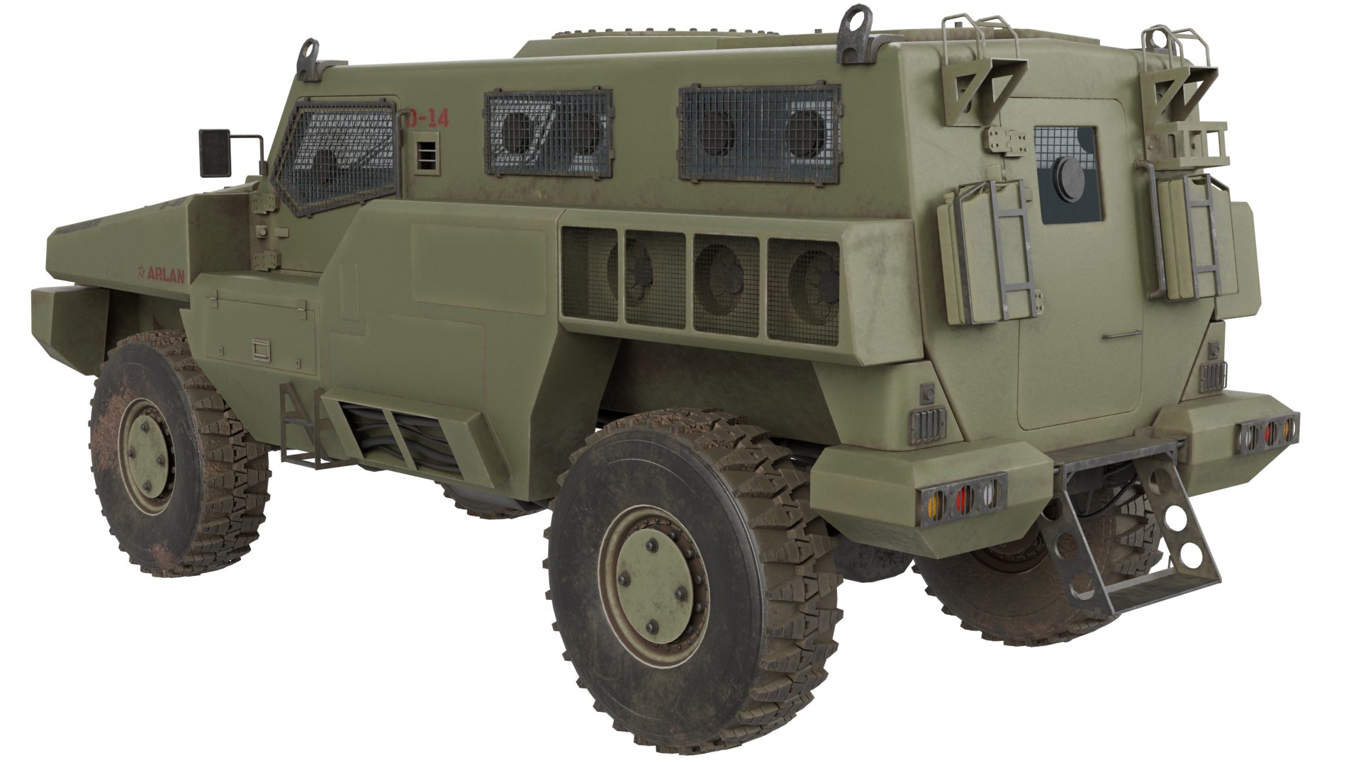 Military Armored Vehicle 3D Model - TurboSquid 2353419