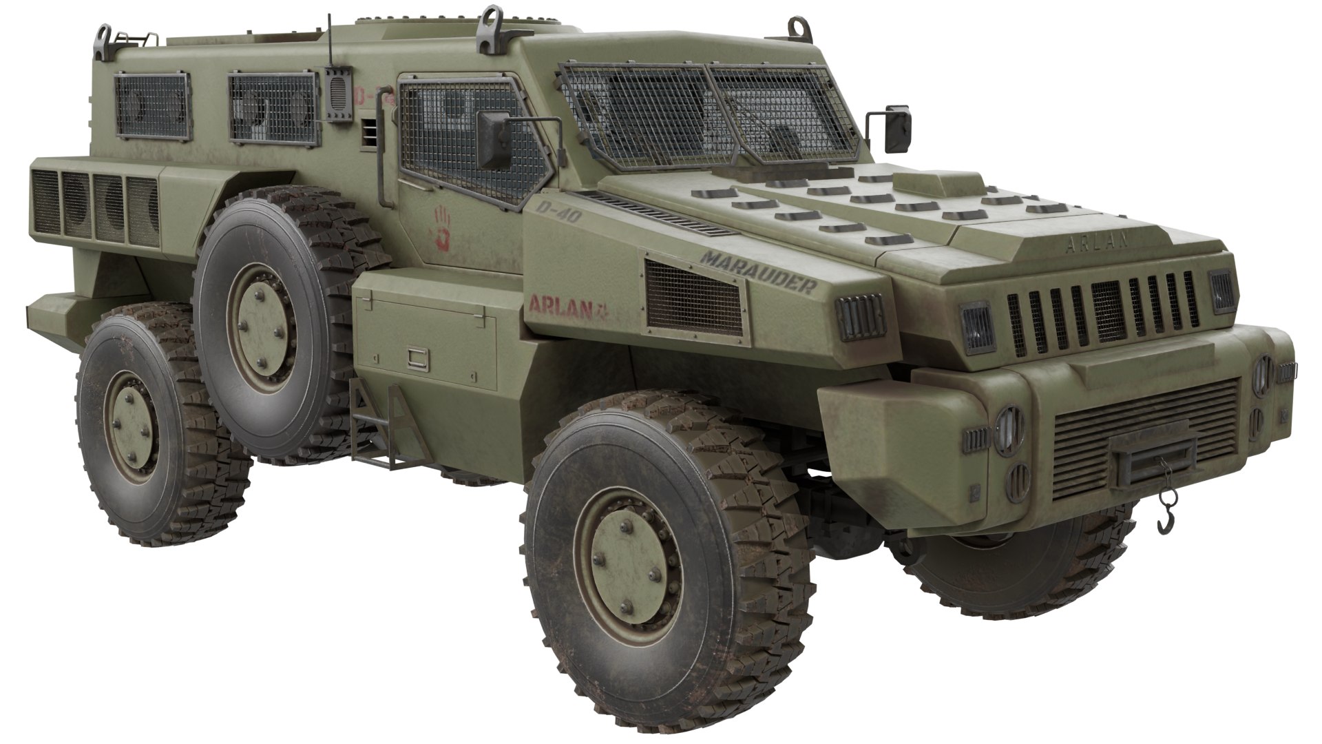 Military Armored Vehicle 3D Model - TurboSquid 2353419