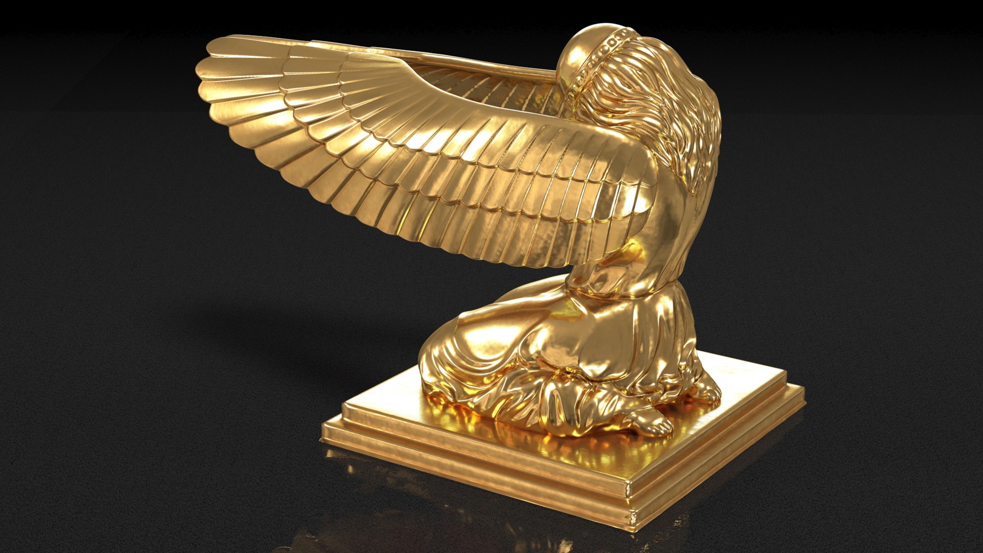 Ark Of Covenant Angel Figure 3D Model - TurboSquid 1845808