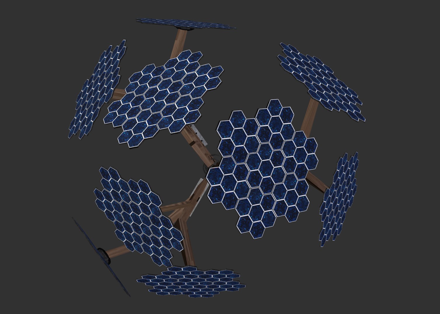 Future Energy Solar Trees 3D Model - TurboSquid 1538545