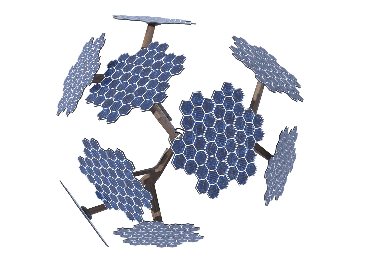 Future Energy Solar Trees 3D Model - TurboSquid 1538545