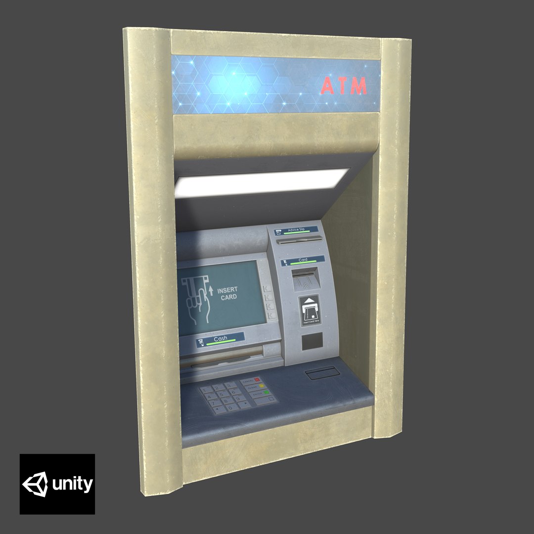 3D Model ATM Wallmount - TurboSquid 2184720