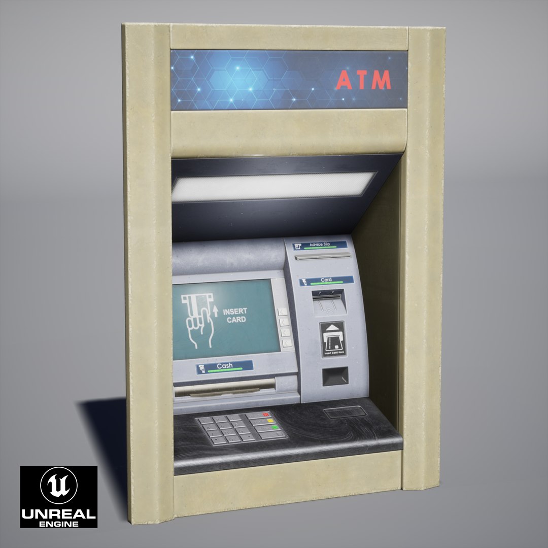 3D Model ATM Wallmount - TurboSquid 2184720
