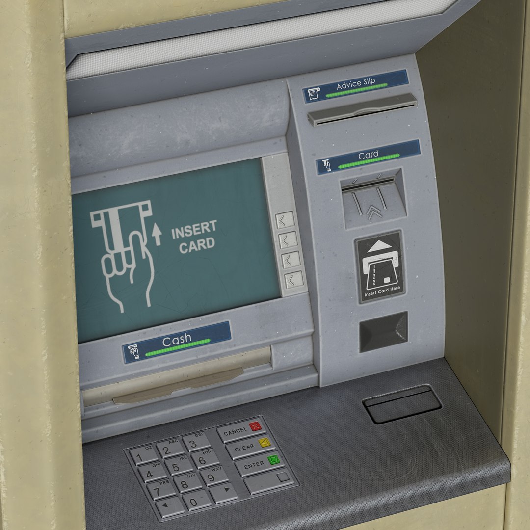 3D Model ATM Wallmount - TurboSquid 2184720