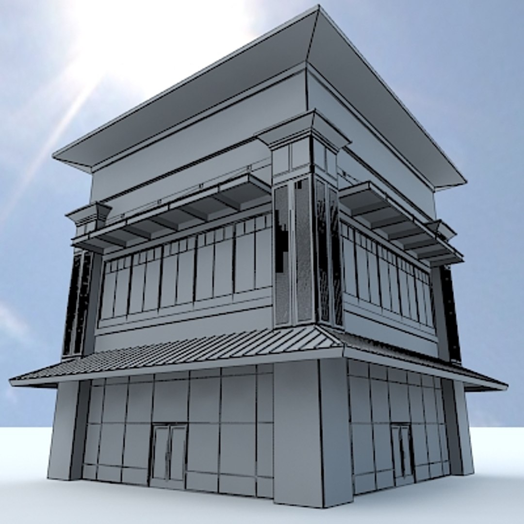 3d Building B1 Complete Retail