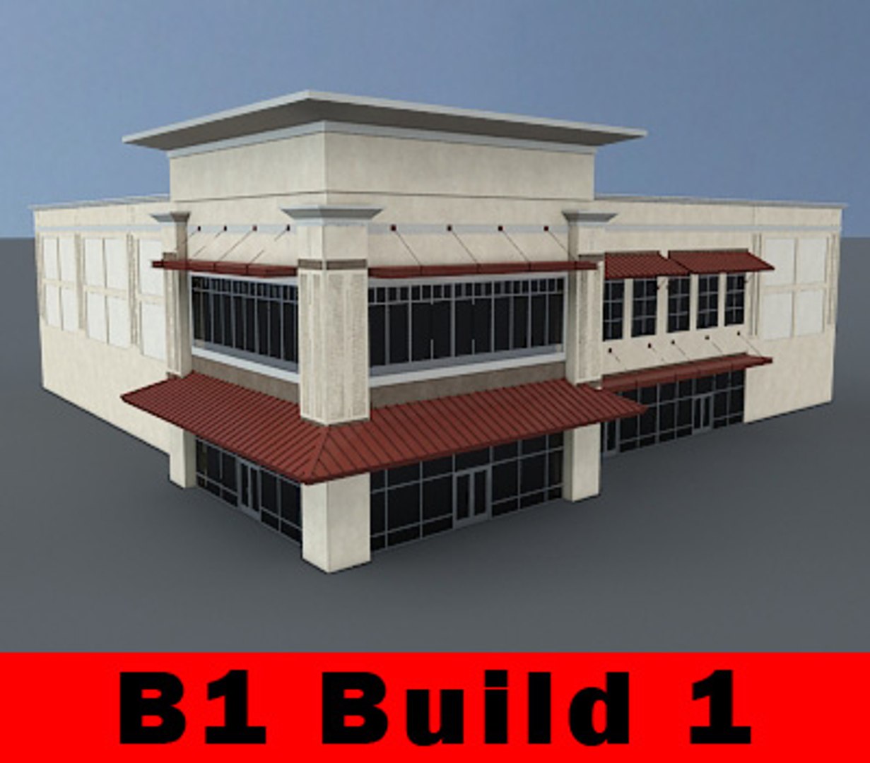 3d Building B1 Complete Retail