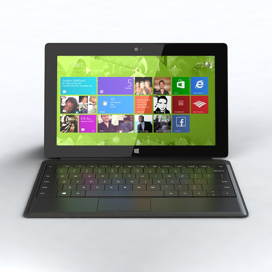 3d Model Microsoft Surface Cover