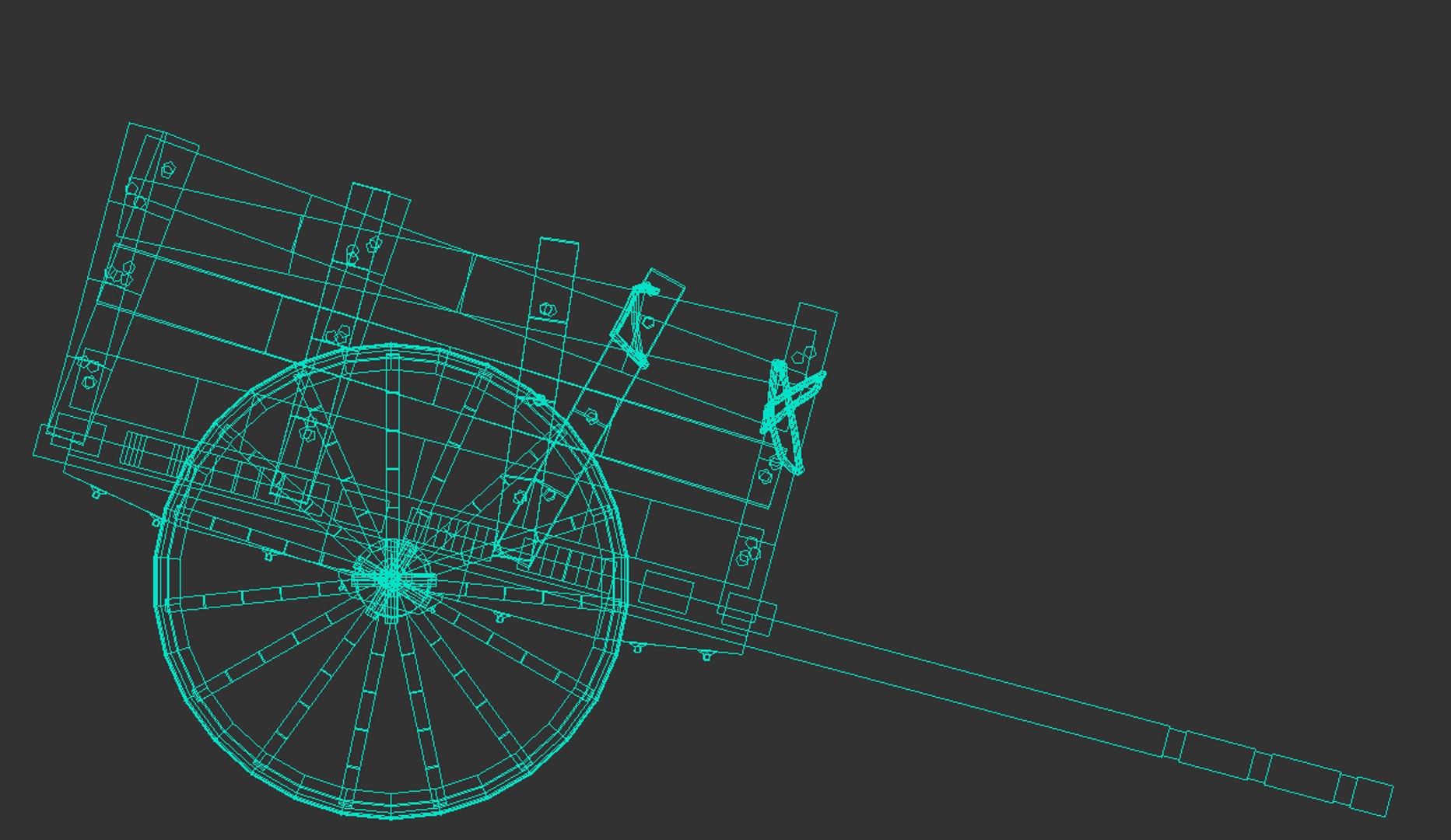 3D Cart Wood - TurboSquid 1387372