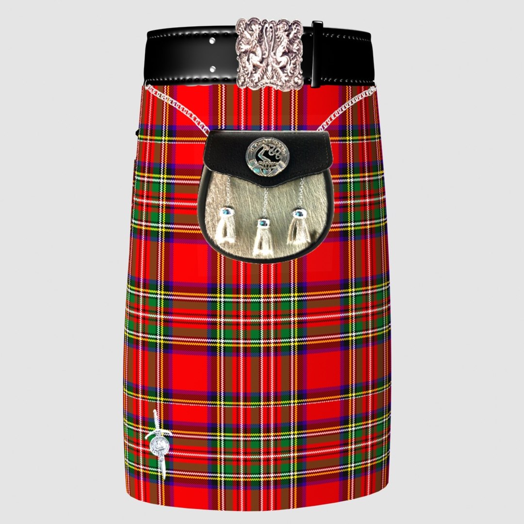 scotish kilt 3d model