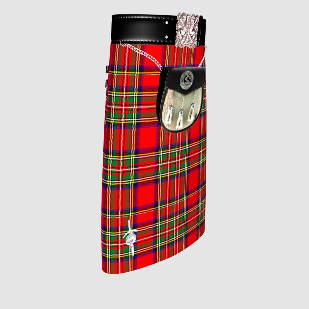 scotish kilt 3d model