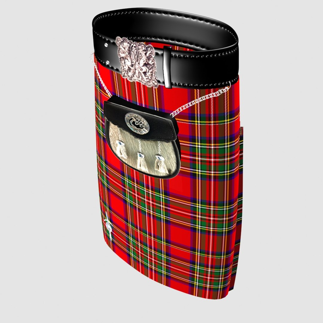 scotish kilt 3d model